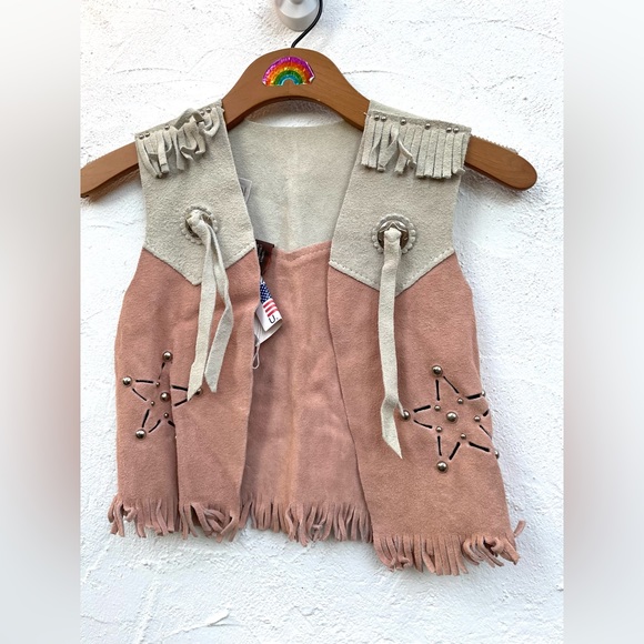 hutzlers | Matching Sets | Nwt Pink Suede Cowgirl Vest And Skirt Set ...